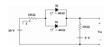 Solved Determine The Output Voltage Vo And Current I For Chegg Com