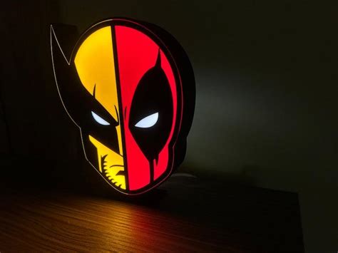 Deadpool 3 Wolverinedeadpool Light Fylzgo Signs