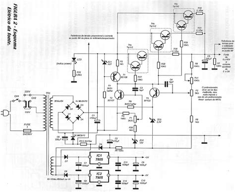 Classic Transistor Power Supply 0 40v 0 5a Electronics Projects Circuits