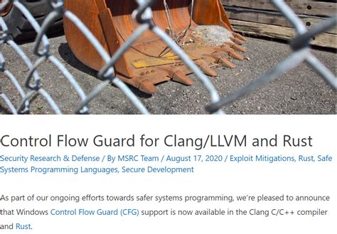 Rust 和 Llvm 编译器中添加了 Windows Cfg 支持 Linuxeden开源社区