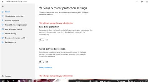 This Setting Is Managed By Your Administration Windows Defender Solved Windows 10 Forums