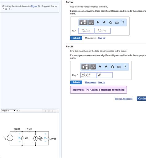 Solved Part A Consider The Circuit Shown In Figure 1
