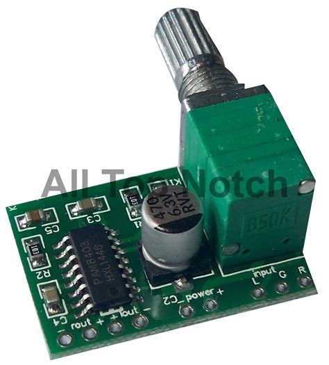 Pam8403 3w Mini Digital Stereo Amplifier Module Volume Potentiometer All Top Notch