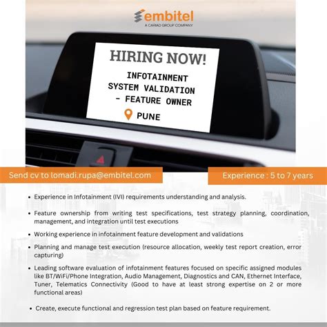 Embitel Technologies On Linkedin Hiring Automotive Iot