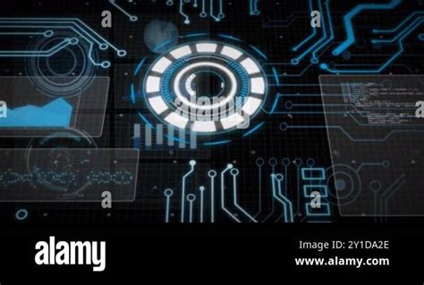Processing Data Futuristic Digital Interface Stock Videos And Footage Hd And 4k Video Clips Alamy