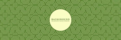 동양 기하학적 전통 스타일의 아시아 배경 모티프 장식 배경 포장 배너에 대한 늪 또는 연못 장식 텍스처 녹색 물결 모양의 추상적 인 아시아 벡터 일본어 클래식 모티프 패턴에