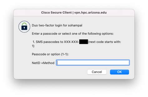 Vpn Uarizona Hpc Documentation