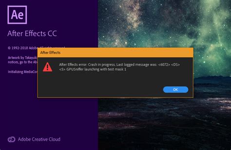 After Effects Crashing On Startup Gpusniffer Adobe Product