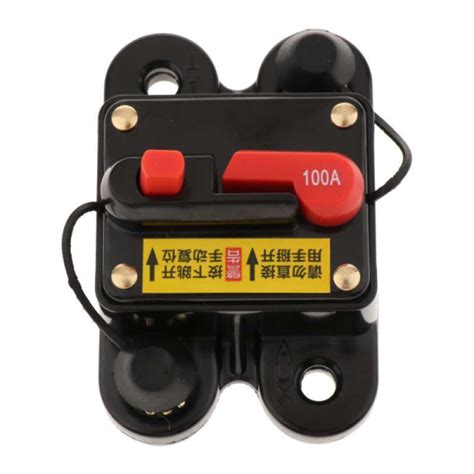 Promo 100a Audio Inline Circuit Breaker Reset Fuse Reset Fuse Holder