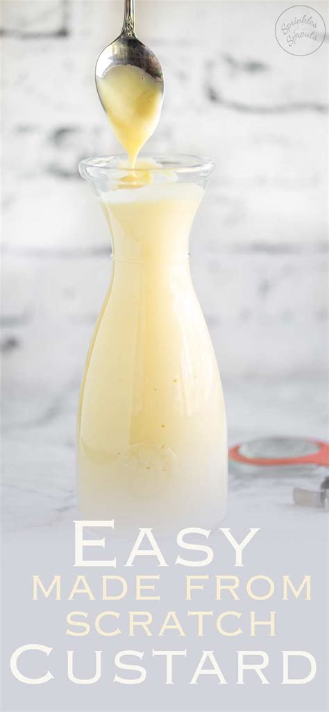 Easy Made From Scratch Custard Sprinkles And Sprouts