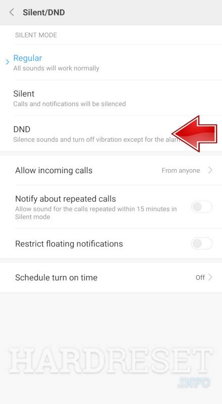 Turn Off And Turn On Do Not Disturb Mode On REDMI Note Pro Max HardReset Info