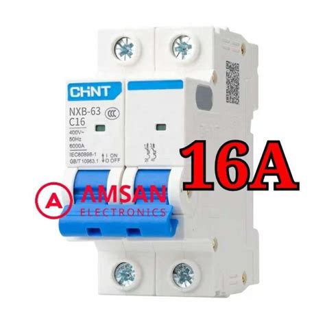 Jual Mcb Chint Nxb 63 6ka 2p 16a 20a 25a 32a 2pole Mcb Type C 20a Di