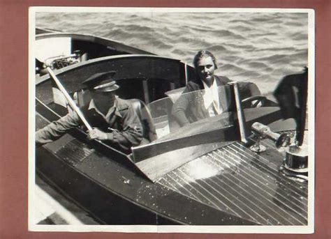 Vintage 1928 Esther Ehrmann In Speed Boat Photo 40781290