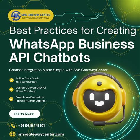 Best Practices For Creating Whatsapp Business Api Chatbots Smsgatewaycenter Blog