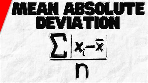 Mean Absolute Deviation How To Find