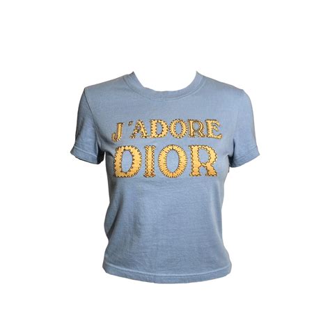 Dior 2003 Jadore Dior Blue T Shirt Etsy