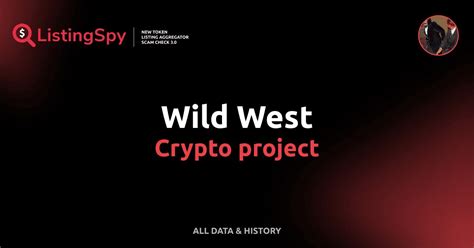 Wild West Crypto Project Wild Token Listings Events Analysis Listingspy