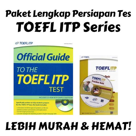 Jual Paket Promo Buku Ets Toefl Itp Series Official Guide Practice Test Indonesia Shopee