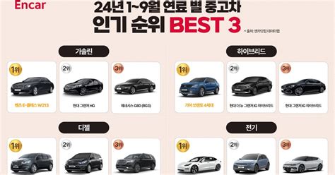 중고차 시장 하이브리드 최고 인기 차종은 쏘렌토