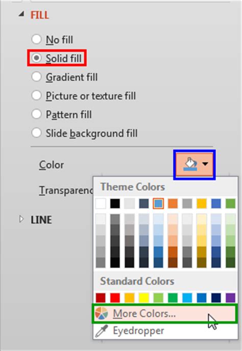 Working With RGB Colors In PowerPoint 2013 For Windows