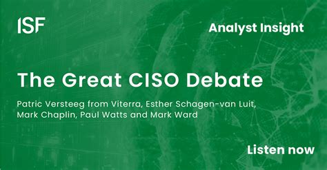 Information Security Forum On Linkedin Bettercybersecurity Ciso Cybersecurity Career