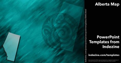 Alberta Map 01 Powerpoint Template
