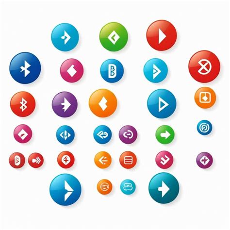 Bluetooth Icon Vector Set White Background Isolated Premium Ai Generated Vector