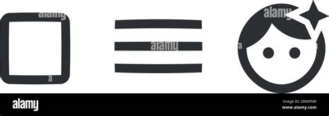 Set Of 3 Icons Image Line Icons Collection Set Quality Icon For Mobile And Web Big Ui Icon