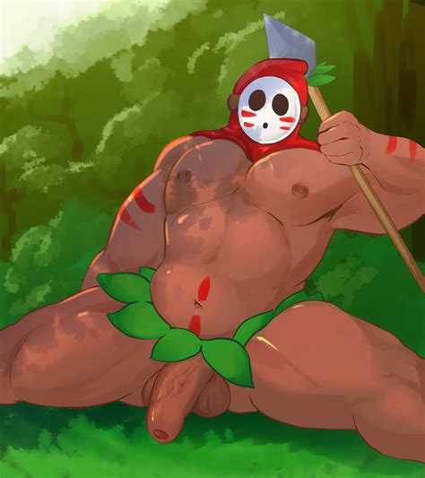 Rule 34 Balls Bara Flaccid Gay Male Male Only Mario Series Penis Rickpenman Shy Guy Spear