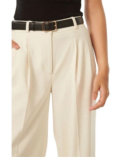 Forever New Edweena Belted Wide Leg Pants In Cream Myer