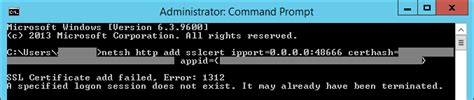 Error Binding Ssl Certificate For Securing Web Services For Microsoft