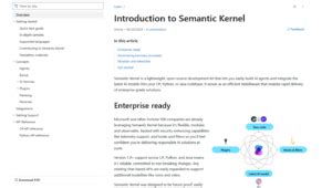 Updated Documentation For Semantic Kernel Semantic Kernel