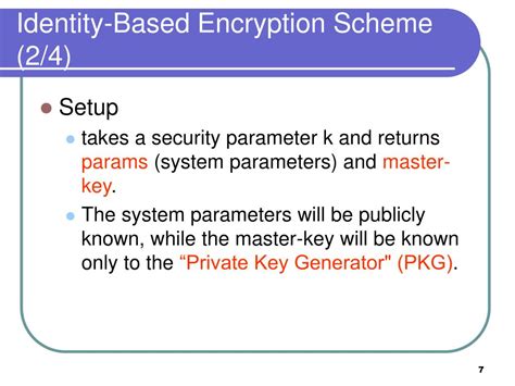 Ppt Identity Based Encryption Form The Weil Pairing Powerpoint Presentation Id6617444