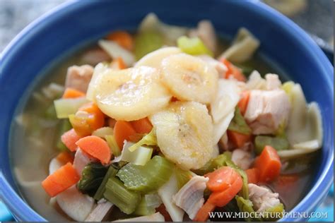 Fried Bananas For Soup 1934 A Mid Century Recipe Test Mid Century Menu