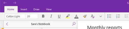OneNote Menubar Missing NTI