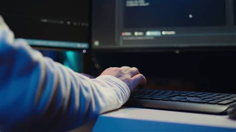 Technician Doing Software Quality Assurance Reading Source Code On Pc Premium Stock Video Footage