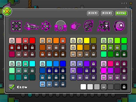 Which Colors Look Better On My Icon Set Rgeometrydash
