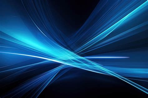 Premium Ai Image A Blue Abstract Background With Lines And Curves