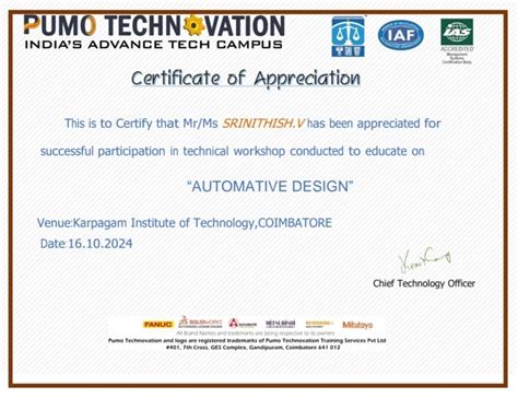 Sri Nithish On Linkedin I Am Excited To Have Successfully Participated In A Technical Workshop On