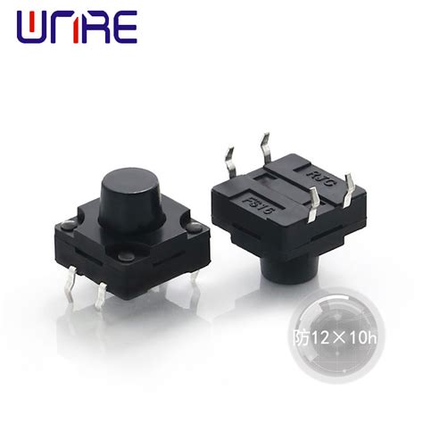 China China Factory Waterproof Tact Switch Dip 12 12 10mm Push Button