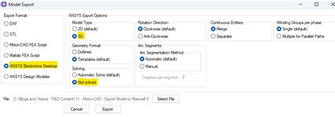 Ansys Automation Of Maxwell Motor Model Using Motor Cad Script