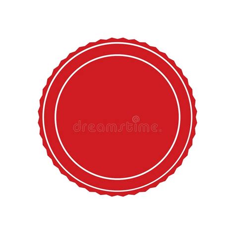 Classic Blank Red Document Award Certificate Seal Stock Vector Illustration Of Blank