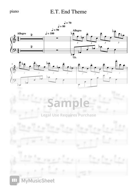 존 윌리엄스 E T End Credits 반주 Mr 피아노 악보 Sheets By 심플플루트뮤직