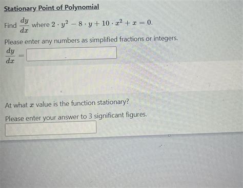 [college maths] stationary points from implicit differentiation