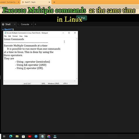 Execute Multiple Commands In Linux Shorts Youtube