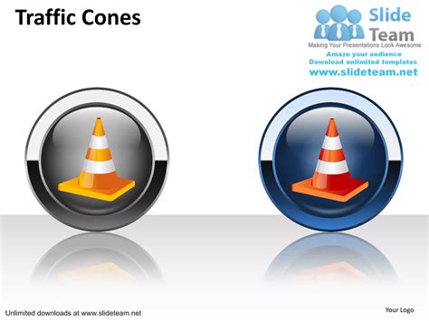 Danger Traffic Cones Scale Power Point Slides And Ppt Diagram Templates Pdf
