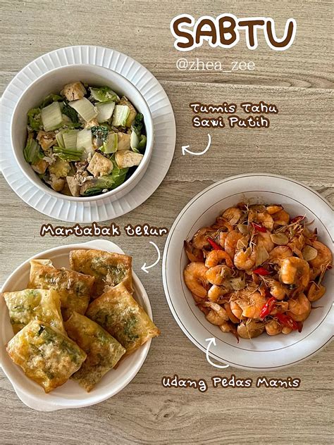 Menu Harian Seminggu Anti Bingung Galeri Diposting Oleh Zheazee Lemon8