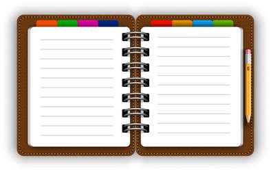 Open Notebook Royalty Free Vector Image VectorStock