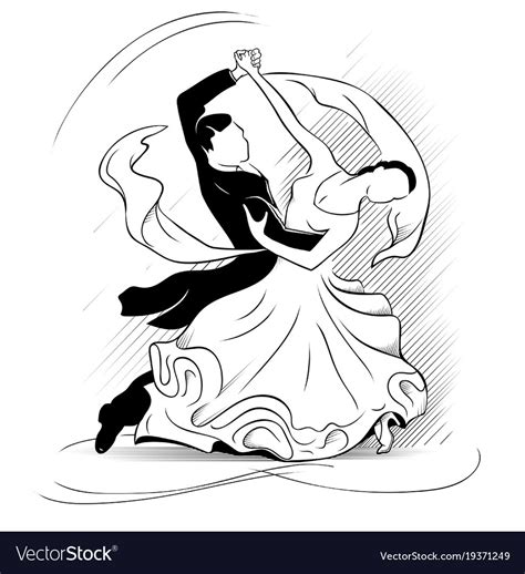 Waltz Dancing Drawing