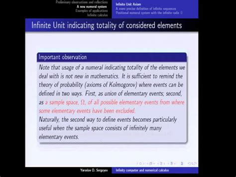 The Infinity Computer And Numerical Computations With Infinite And Infinitesimal Dr Yaroslav D